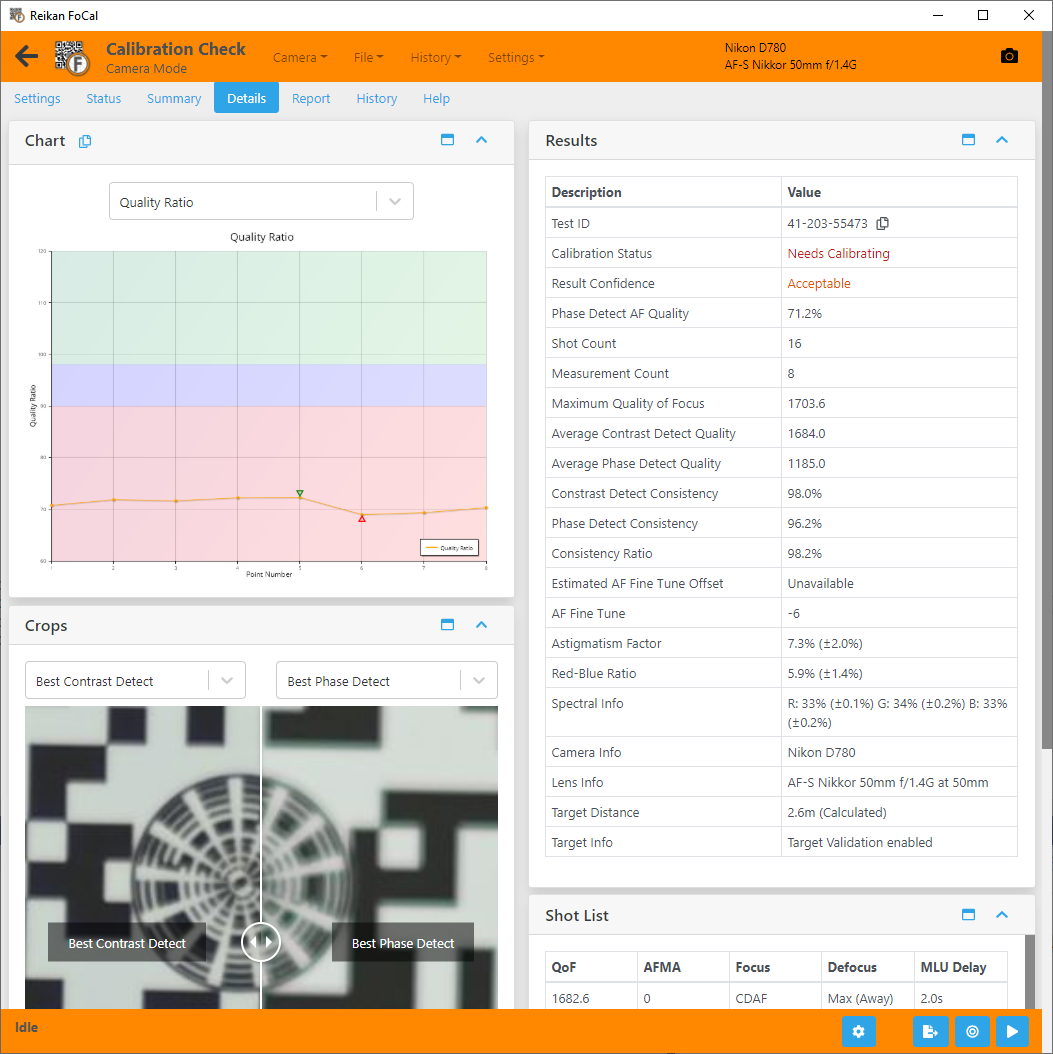 Reikan FoCal 2020.1 Alpha 1 Lens Focus Calibration Software