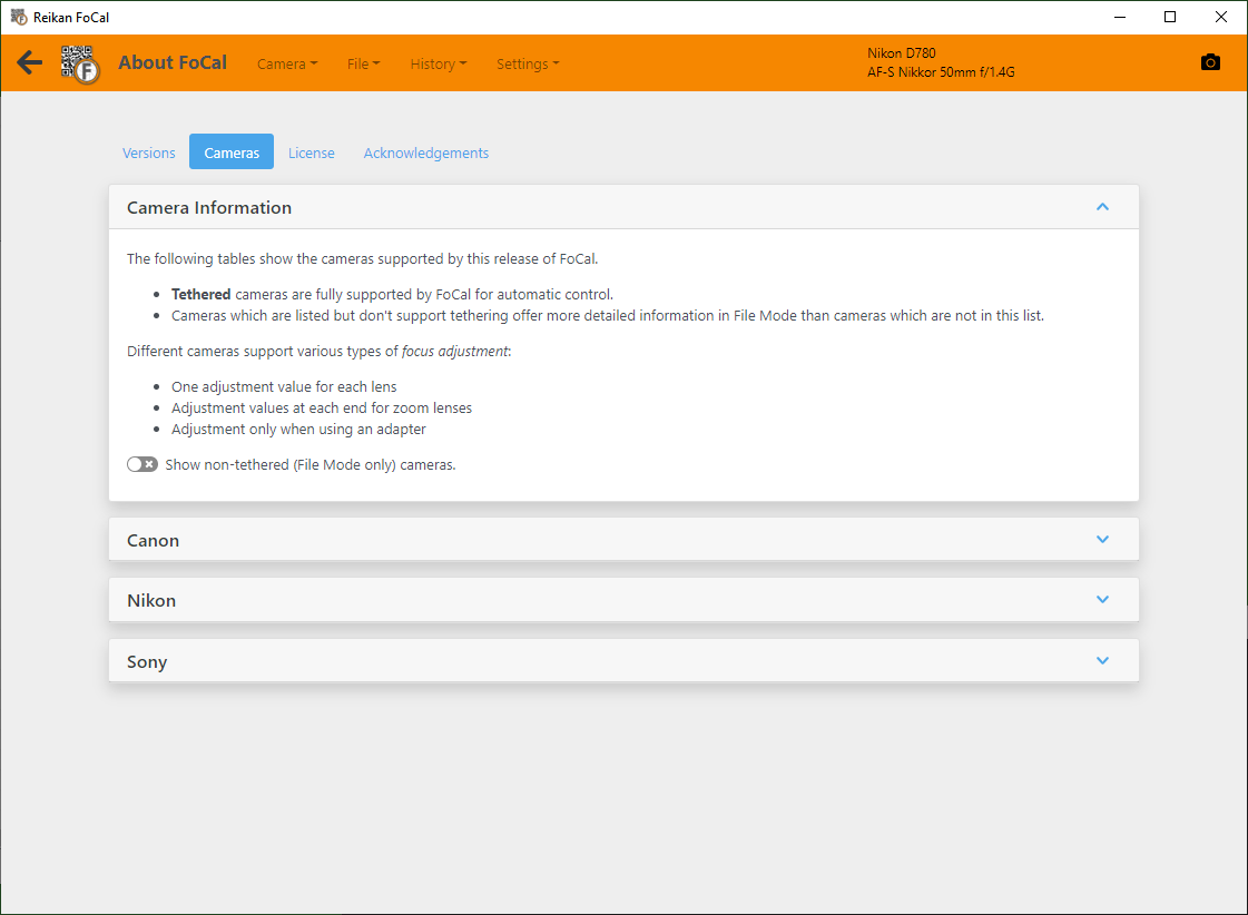 Reikan FoCal 2020.1 Alpha 1 Lens Focus Calibration Software